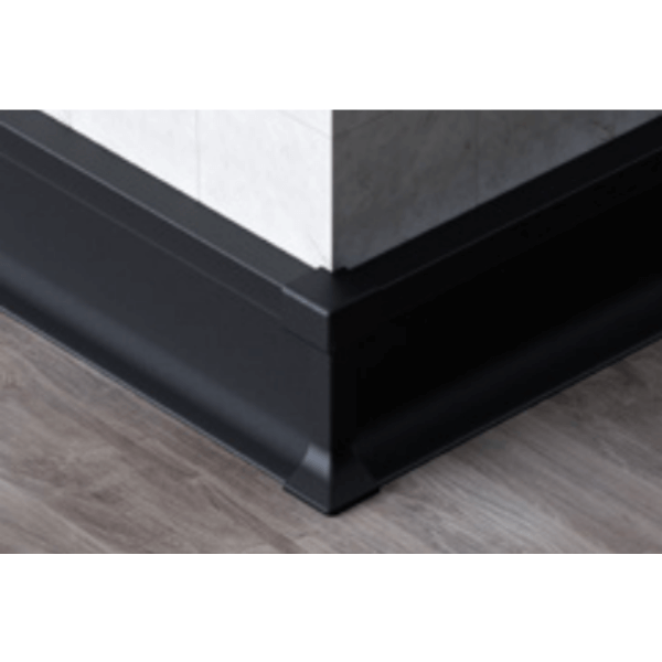 Rodape Invertido em Aluminio com borda e nicho pra Fita LED ...