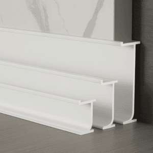 Rodape Metalico em Aluminio Wave 80x12x2500mm Cor Preto – Big Obra ...